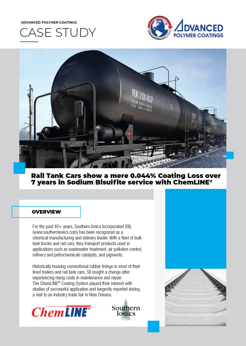 ChemLINE ® Rail Tank Linings | Advanced Polymer Coatings